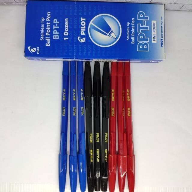 Jual Ballpoint / Pulpen / pen Merk Pilot BPTP (12 buah) - Hitam ...