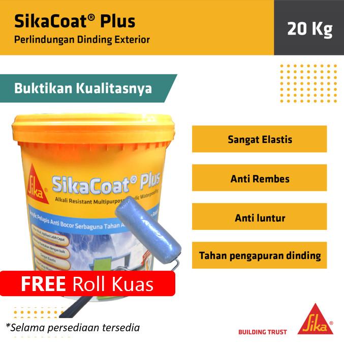 Jual SikaCoat Plus Pelapis Anti Bocor Luar 20Kg - stone grey - stone ...