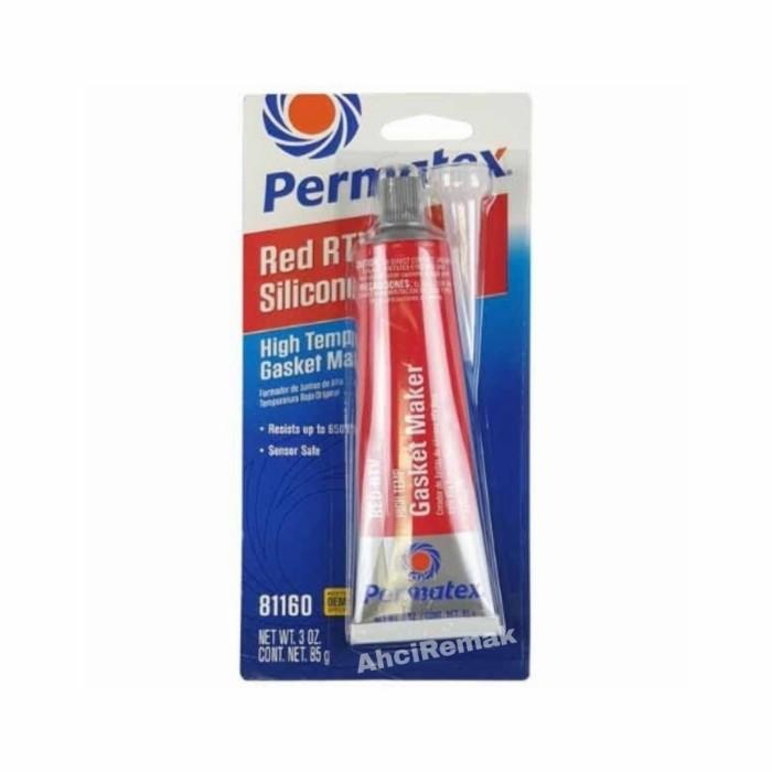 Jual LEM PERMATEX MERAH HIGH TEMP RTV RED SILICONE GASKET MAKER 26BR ...