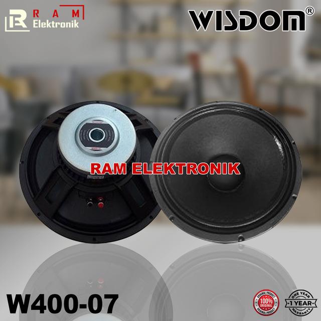 Jual Komponen Speaker 15 Inch WISDOM W400-07 / W40007 Original - Jakarta Barat - RAM elektronik ...