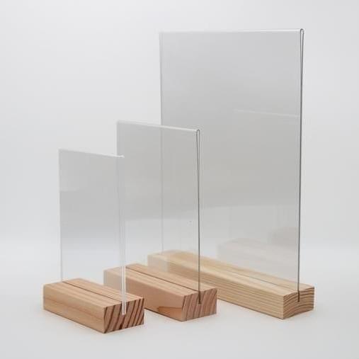 Jual Stand Akrilik Kayu Tiang Pajangan Dudukan Acrylic Wood Stand ...