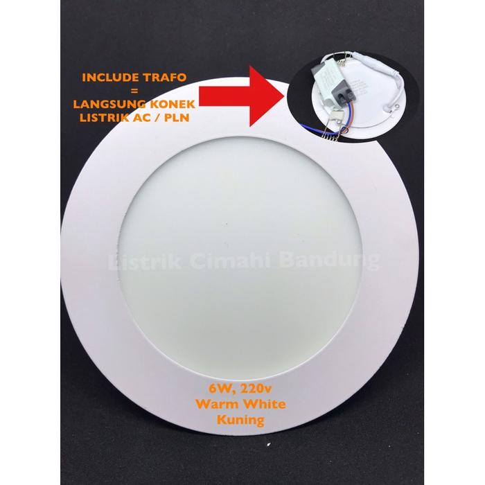 Jual LED PANEL / LAMPU DOWNLIGHT LED Inbow 6watt Kuning Cahaya Kuning ...