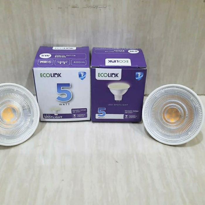 Jual LAMPU LED SPOTLIGHT ECOLINK 5 WATT / MR16 / GARANSI 1 TAHUN ...