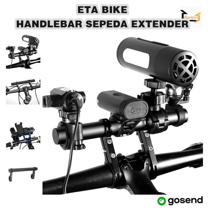 Jual Eta bike handlebar sepeda extender mount aluminium bracket rack ...