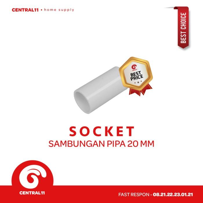Jual Sok 20mm / Sock Pipa Listrik / Sambungan Pipa Listrik / Socket ...