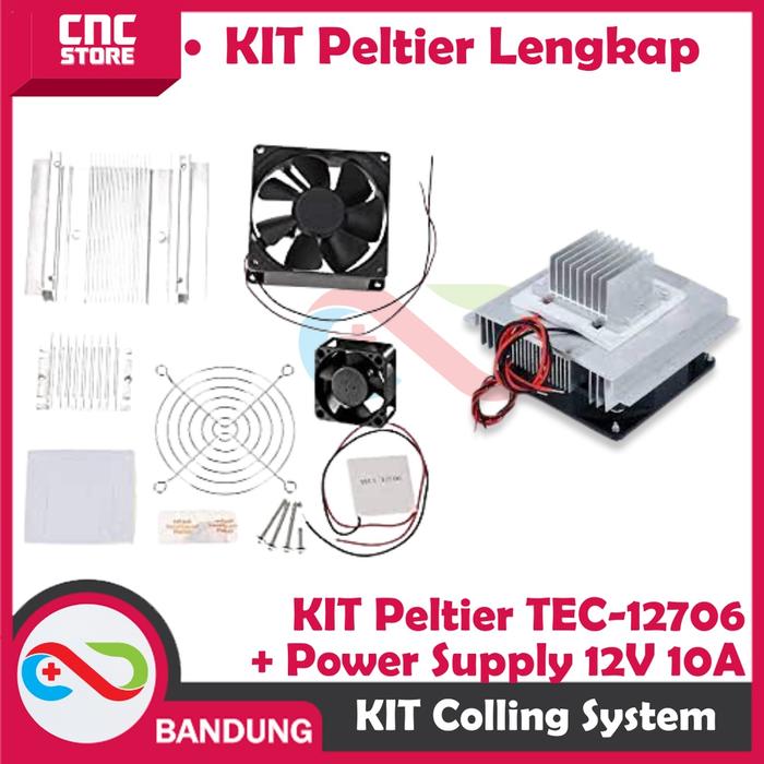 Jual PELTIER COOLING SYSTEM KIT TEC-12706 LENGKAP DENGAN POWER SUPPLY ...