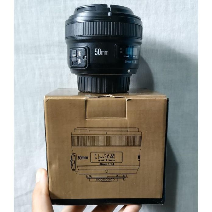 Jual SECOND BEKAS Yongnuo 50mm F1.8 For Nikon EF Fix Lens Prime Fixed ...