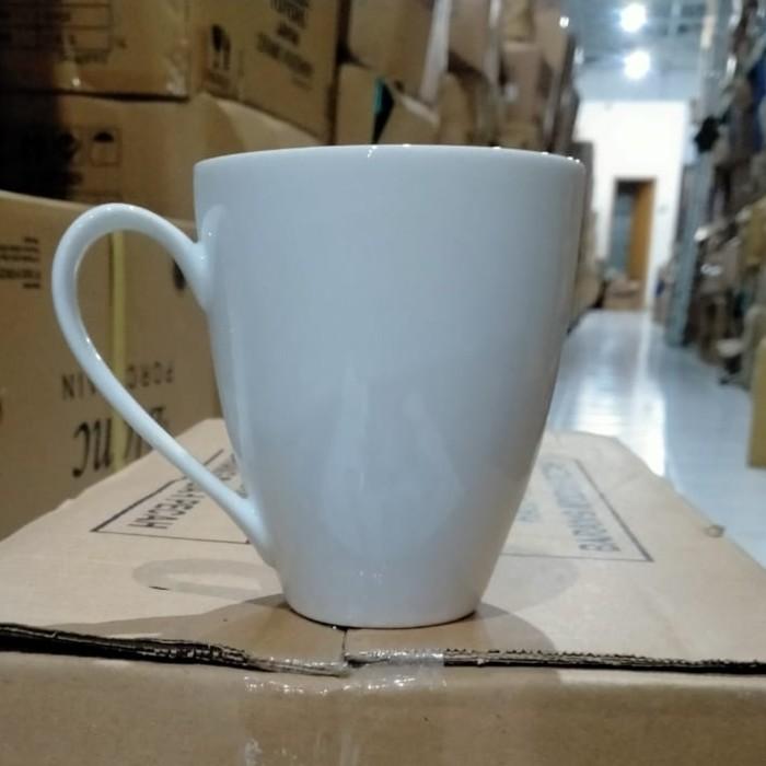 Jual mug keramik / mug BLANC indo keramik / gelas mug porcelain 250 ml ...