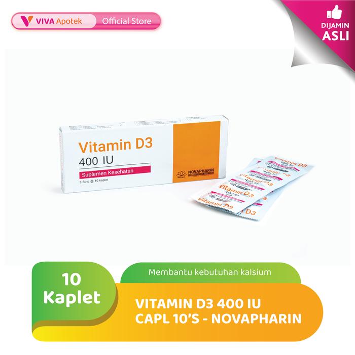 Promo Novapharin Vitamin D3 400 IU (10 Kaplet) - Jakarta Timur - Viva ...