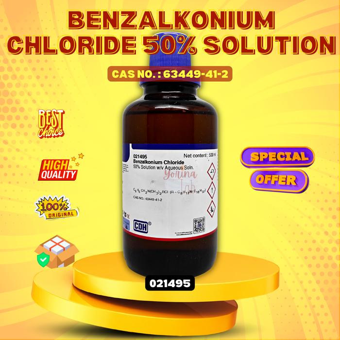 Jual Benzalkonium Chloride 50% Solution / BKC | C6H5CH2N(CH3)2RCl, 500 Ml - Kab. Bogor - Yorina ...