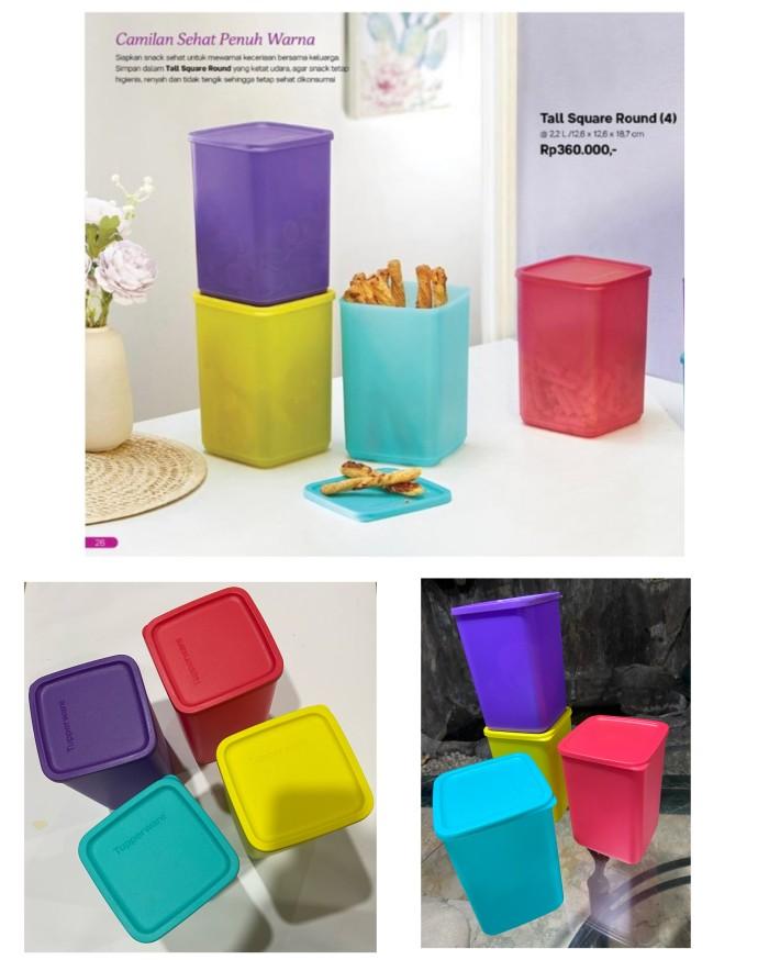 Jual Tupperware Toples kue Tall Summer Fresh (1) ukuran 2.2Liter ...