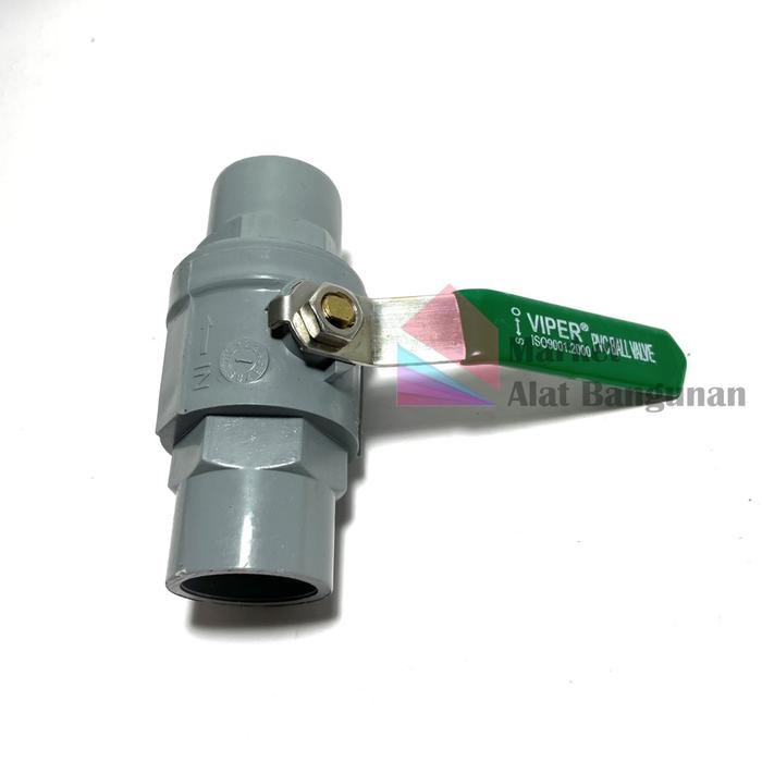 Jual Ball Valve PVC Gagang Besi 3/4 Inci / Stop Kran Pipa Ballvalve PVC - Jakarta Barat - Dicki ...