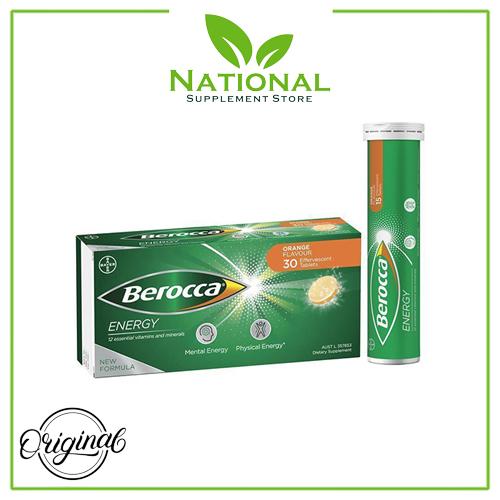 Jual Berocca Energy Vit B & C Orange Flavour Effervescent Tablets 30 ...