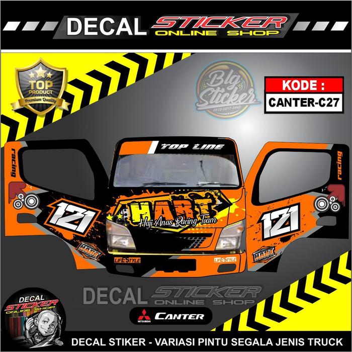 Jual Stiker Truk Canter Full Kabin Decal Sticker Print Custom Keren ...