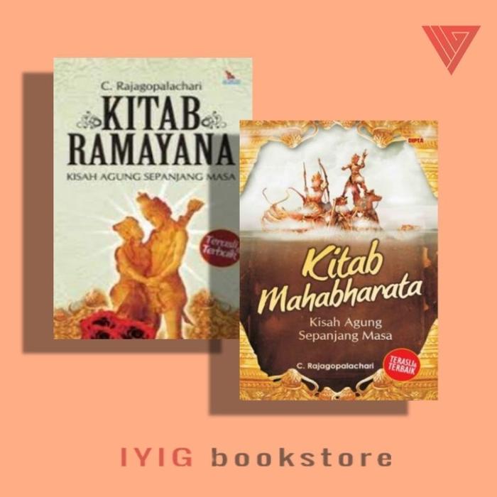 Promo paket buku mahabharata ramayana/kitab mahabharata/kitab ramayana ...