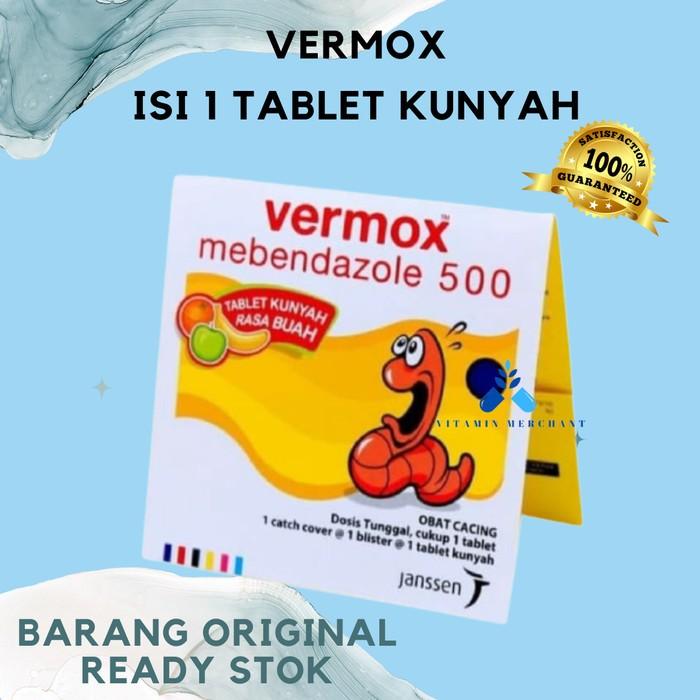 Jual Vermox Mebendazole 500 Mg 1 Blister / Obat Cacing - Kota Surabaya - Pharma Mart | Tokopedia
