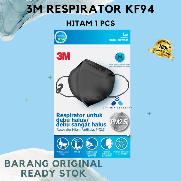 Jual 3M Respirator KF94 Korea Filter dengan Teknologi Filter 3M - Hitam ...