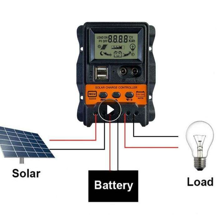 Jual 10A 20A 30A Solar Charge Controller PWM Controller With LCD Display - Kota Surabaya ...