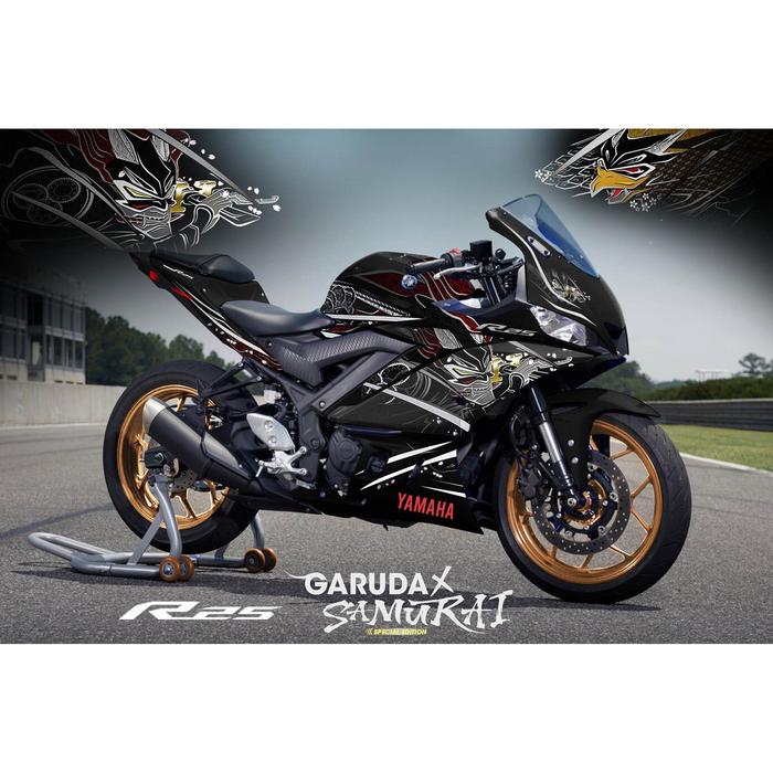 Jual Decal Stiker Yamaha New R25 Livery Garuda X Samurai Fullbody ...