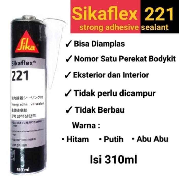 Jual Lem Sika 221/SIKAFLEX 221 Strong Adhesive Sealant 310ml - Hitam ...