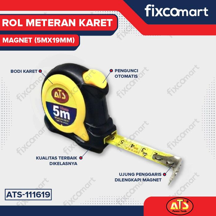 Promo ROL METERAN KARET MAGNET "ATS" 5MX19MM - Jakarta Utara ...