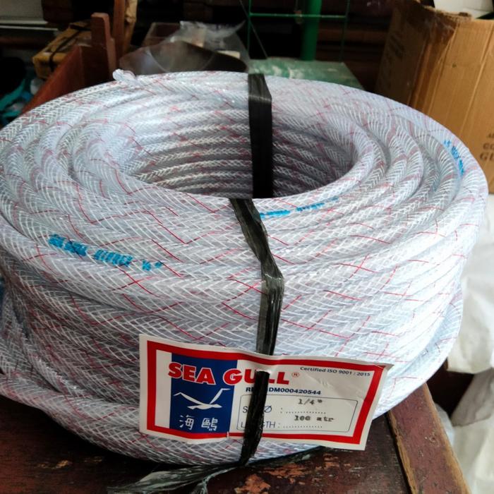 Jual 🔰 selang hyprex 1/4 / selang benang merek Seagull harga per meter - Kota Malang - TRUBUS ...