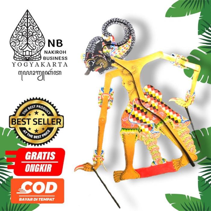 Jual Wayang Kulit Sapi ASLI Bima Werkudoro/Werkudara Alusan Ukuran 60 ...