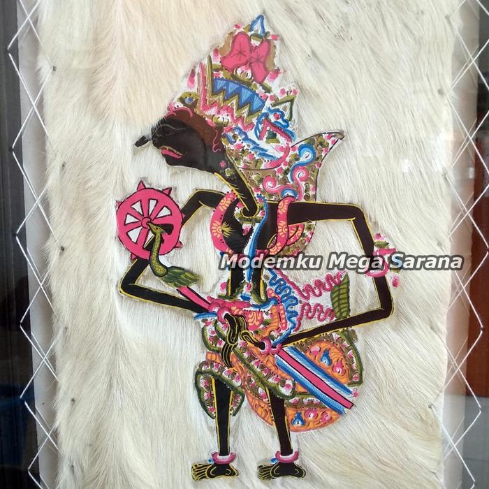 Jual Lukisan Wayang Kulit Prabu Kresna Kulit Kambing - 70X50 Cm Bingkai ...