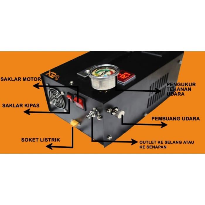 Jual Kompresor PCP Listrik ACDC 12V 220V 300 watt Pakai Aki Pompa PCP ...