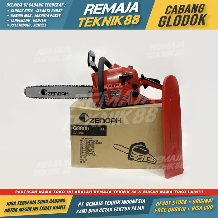Jual MESIN GERGAJI KAYU G3800 16" / CHAINSAW KOMATSU ZENOAH G 3800 16 INCH - Jakarta Barat ...