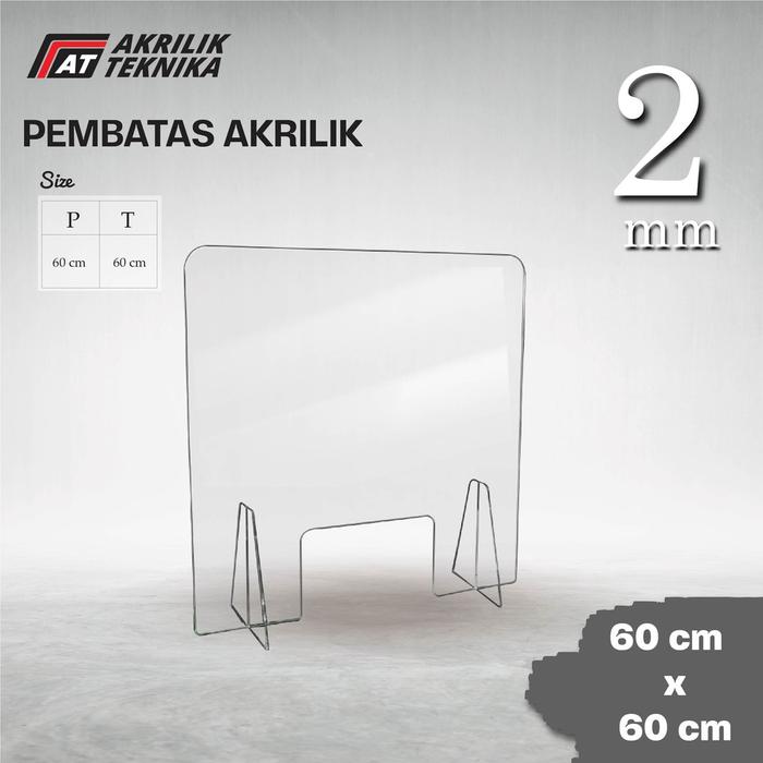 Jual PARTISI / SEKAT ACRYLIC / PEMBATAS MEJA AKRILIK TABLE DIVIDER ...