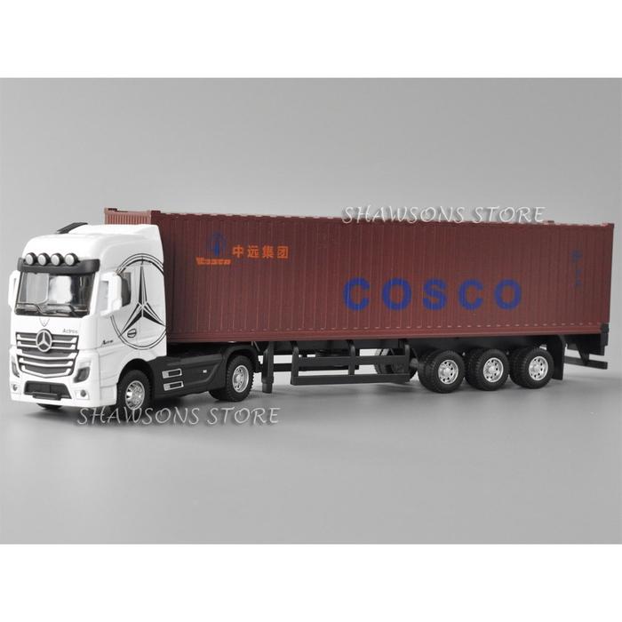 Jual New-Miniatur Diecast Truk Traktor Benz Actros Tractor Container ...