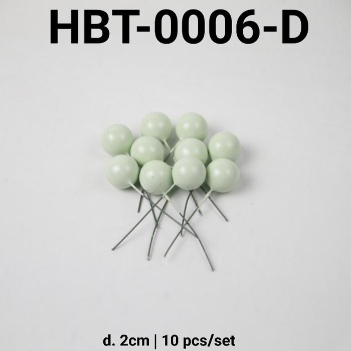Jual GR-HBT-0006 Cake topper hiasan kue bola emas perak biru pink putih ...