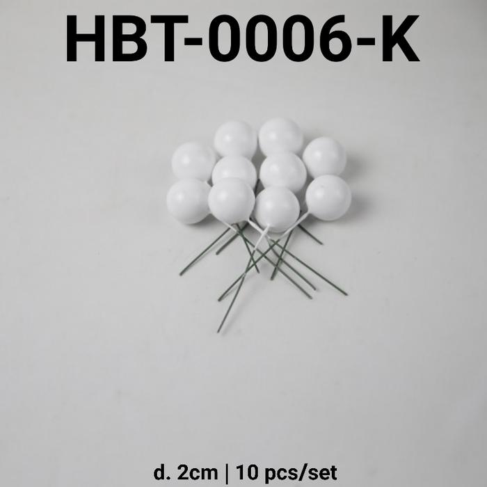 Jual GR-HBT-0006 Cake topper hiasan kue bola emas perak biru pink putih ...