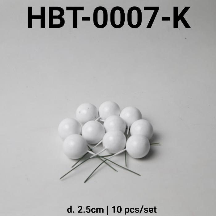 Jual GR-HBT-0007 Cake topper hiasan kue bola emas perak biru pink putih ...