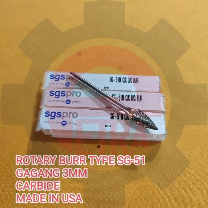Jual Mata Bor - Mata Tuner - Mata Cuner - Rotary Burr 3MM Type SG-51M ...