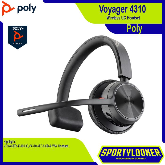 Jual POLY Plantronics Voyager 4310 UC V4310-M USB Type A Wireless ...