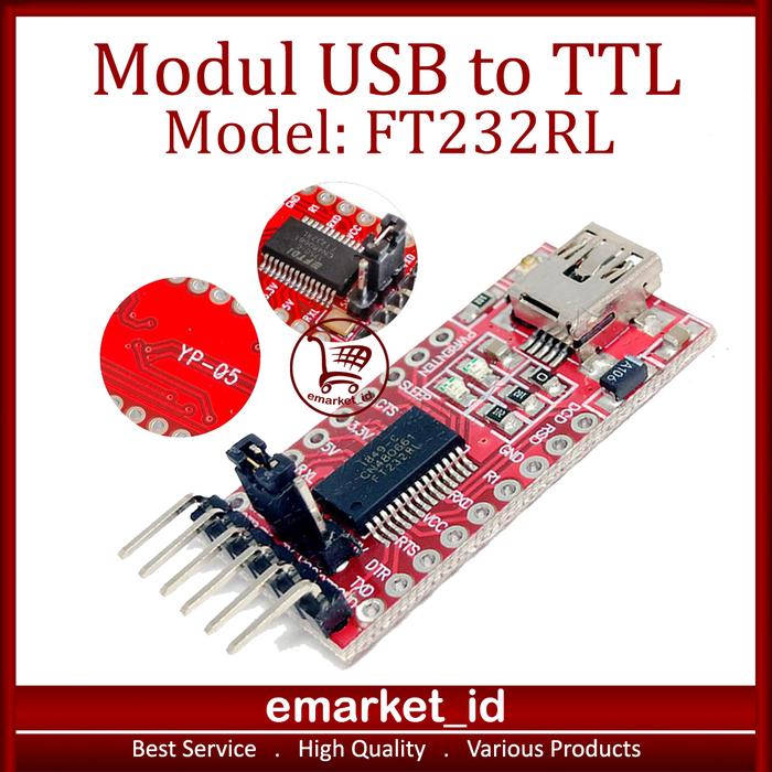 Jual Konverter Ft232rl Usb To Ttl Serial Module Converter Jual 2.0