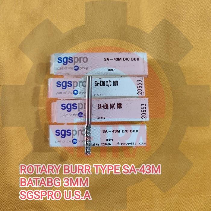 Jual Mata Bor - Mata Tuner - Mata Cuner - Rotary Burr 3MM Type SA-43M ...