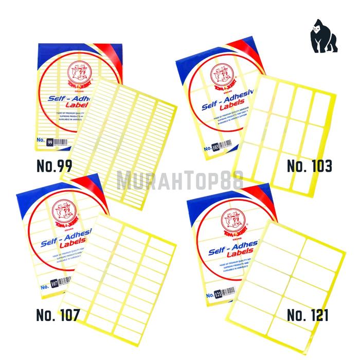 Jual Label Tom And Jerry / Sticker Tom & Jerry / Self Adhesive Labels ...