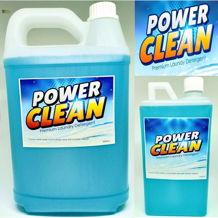 Jual DETERGENT POWER CLEAN, Deterjen Laundry Profesional & Halal. 5 ...