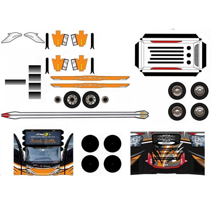 Jual DIY Miniatur Bus Haryanto Bani Jawi Skala 30 Papercraft lorplu ...