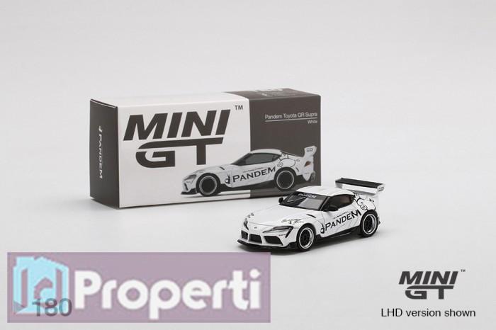 Jual Miniatur Pandem Toyota GR Supra White MiniGT MGT 180 1/64 Car ...