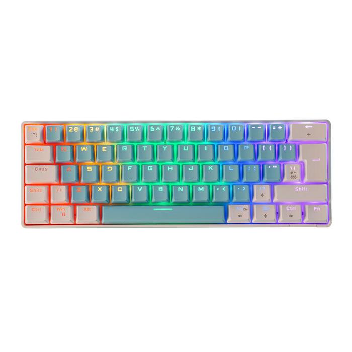Jual SS ZIYOULANG T60 62 Keys Mechanical Keyboard Type-C Wired Blue ...