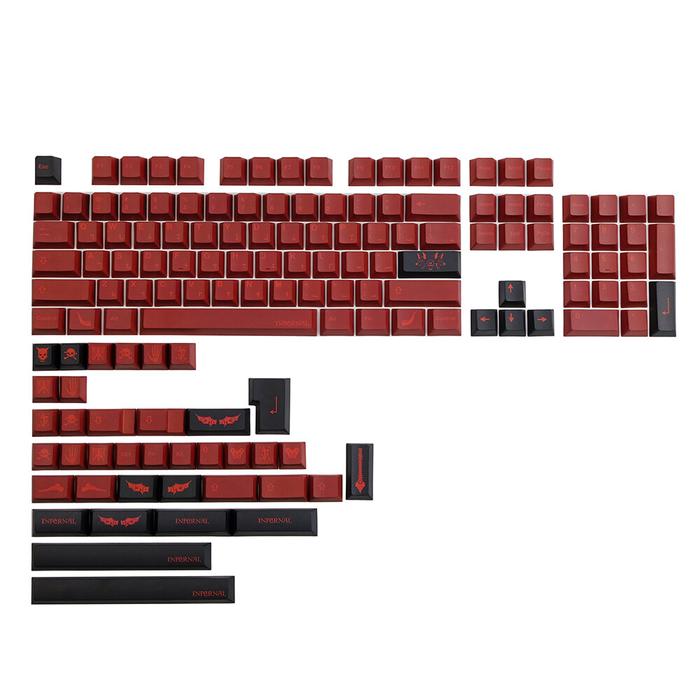 Jual SS Infernal 142 Keys PBT Keycap Set Cherry Profile Sublimation ...
