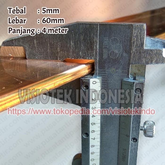 Jual Plat Tembaga 5x60x4000 / Busbar Grounding / Bus bar Panel Listrik ...