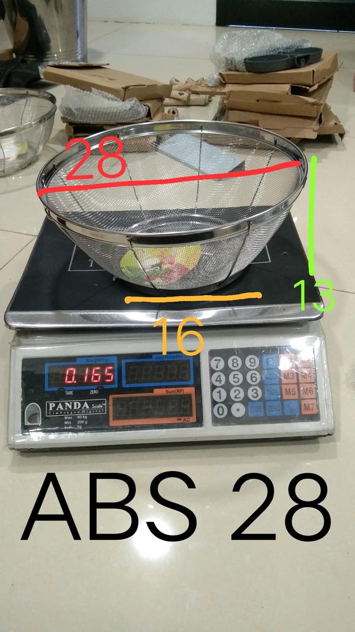 Jual Wire Strainer Bowl/Mangkok/Baskom Tiris/Cuci Stainless Multifungsi ...