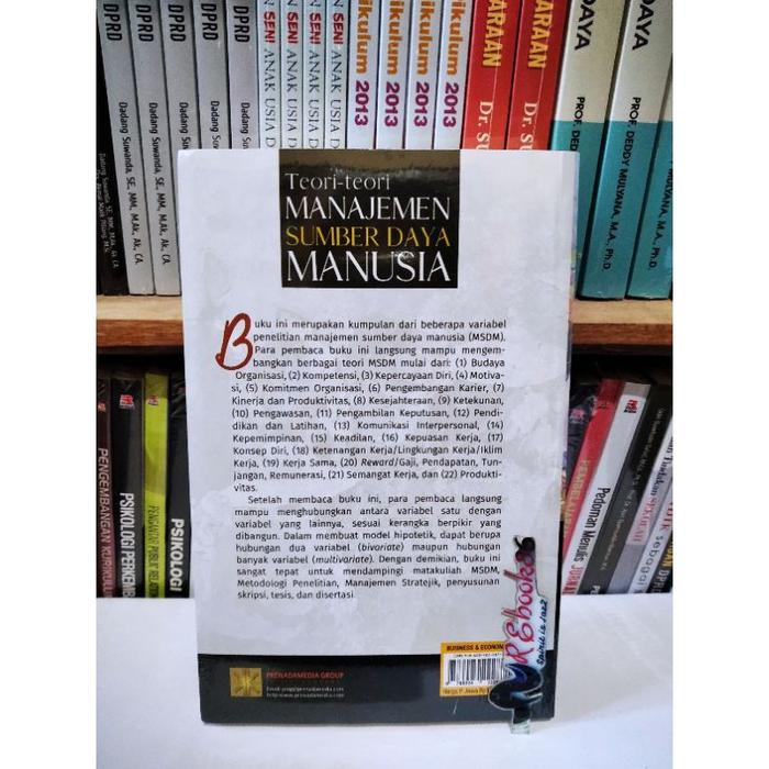 Jual Teori-Teori Manajemen Sumber Daya Manusia - Dr. Muhammad Busro - Kota Surabaya - Essa ...