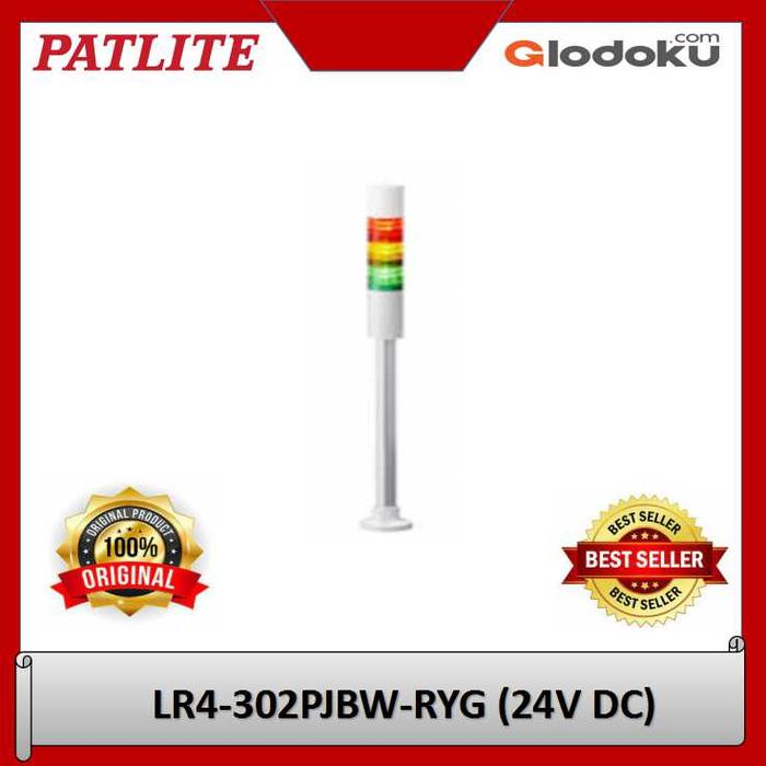Jual PATLITE SIGNAL TOWER LR4-302PJBW-RYG (24V DC), WITH BUZZER - Jakarta Barat - glodoku ...