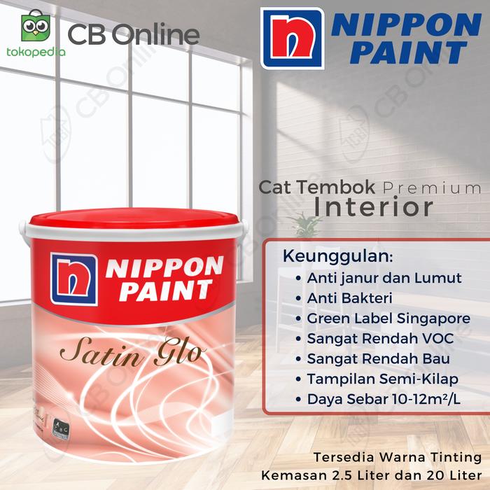 Jual CAT TEMBOK NIPPON PAINT QUAKER GRAY NP N 2005P - Satin Glo, 1KG ...